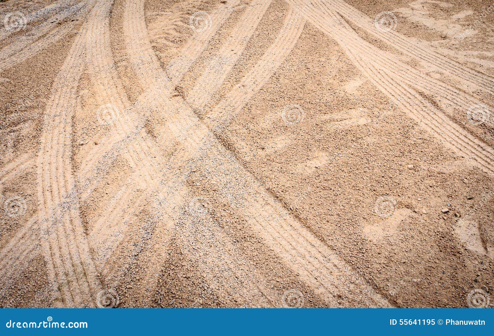 Car tire mark on sand stock image. Image of line, trace - 55641195
