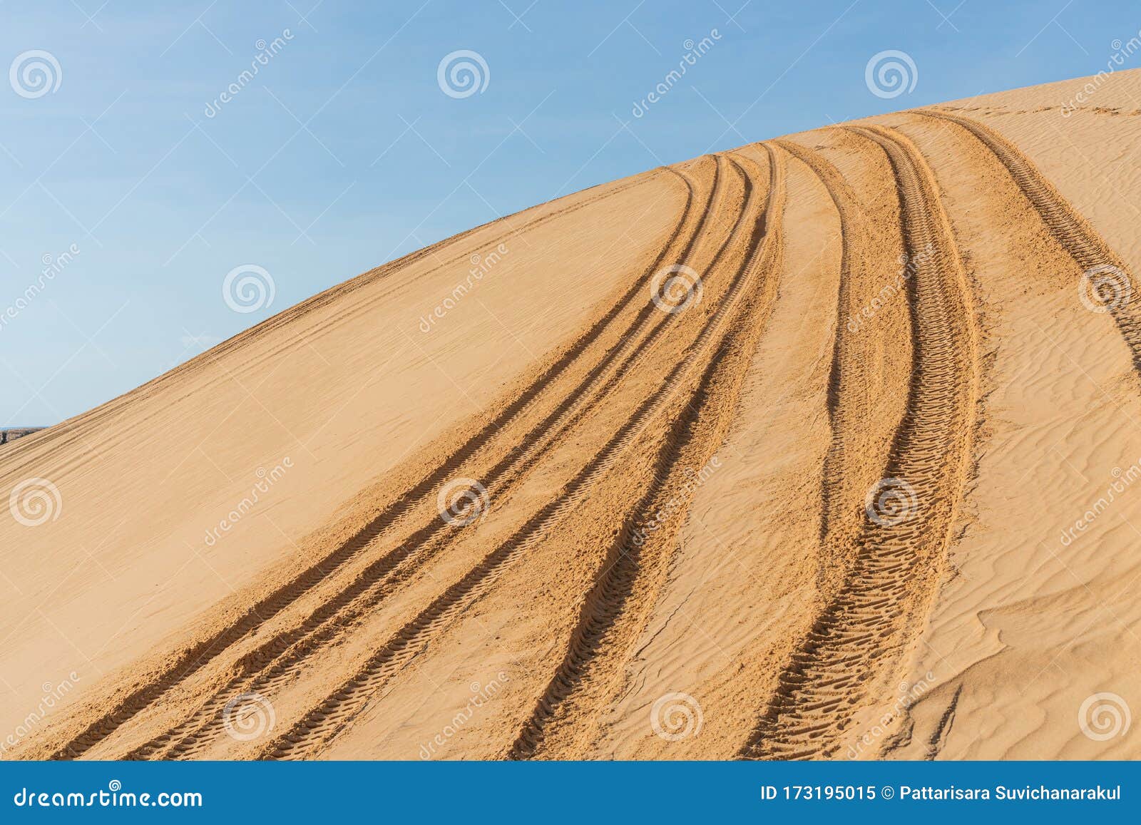 Car Tire Marks in the Sand. Car Tracks. Desert. More Sand Stock Image ...