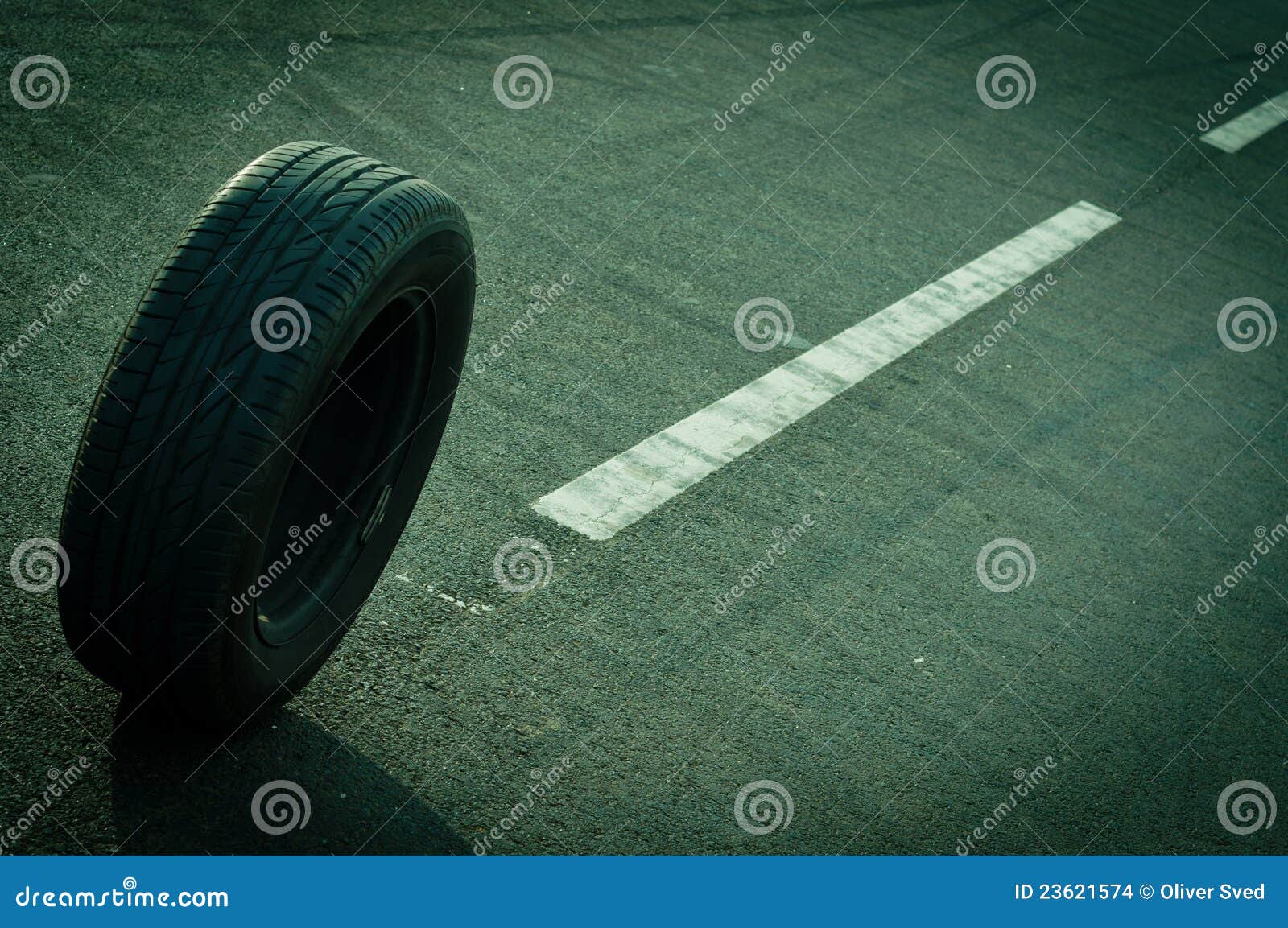 Car tire on the road stock photo. Image of transport - 23621574