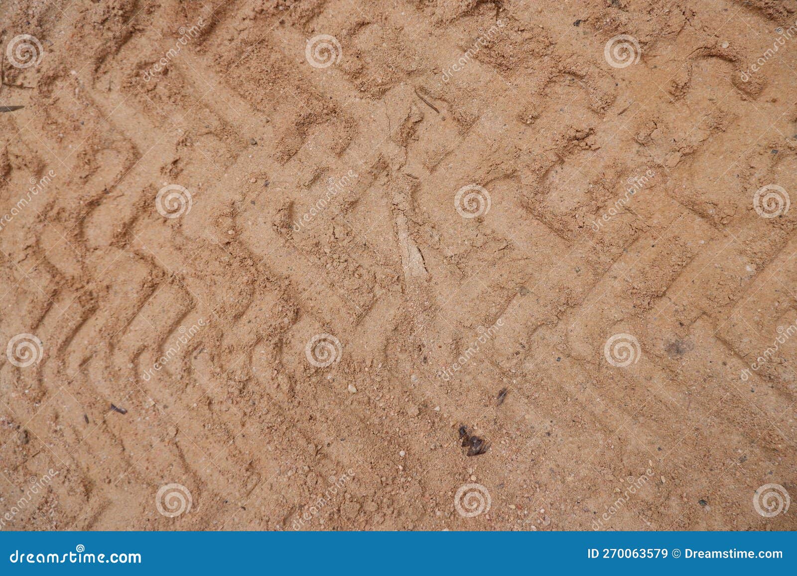 Car Tire Tracks on the Sand Stock Image - Image of landscape, brown ...