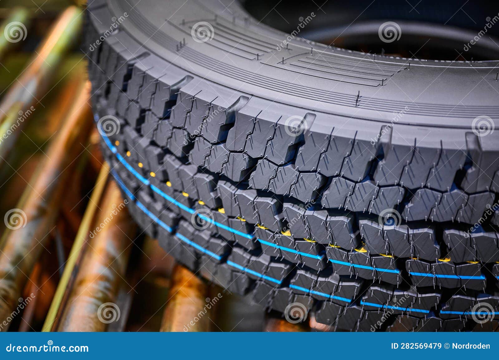 Car Tire after the Vulcanization Process. Stock Image - Image of ...