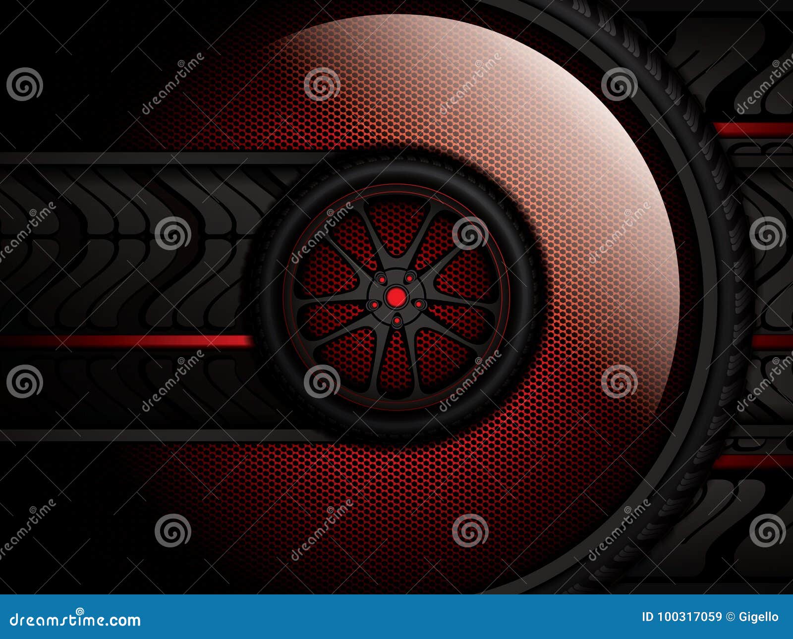 Car tires stock vector. Illustration of background, racing - 100317059