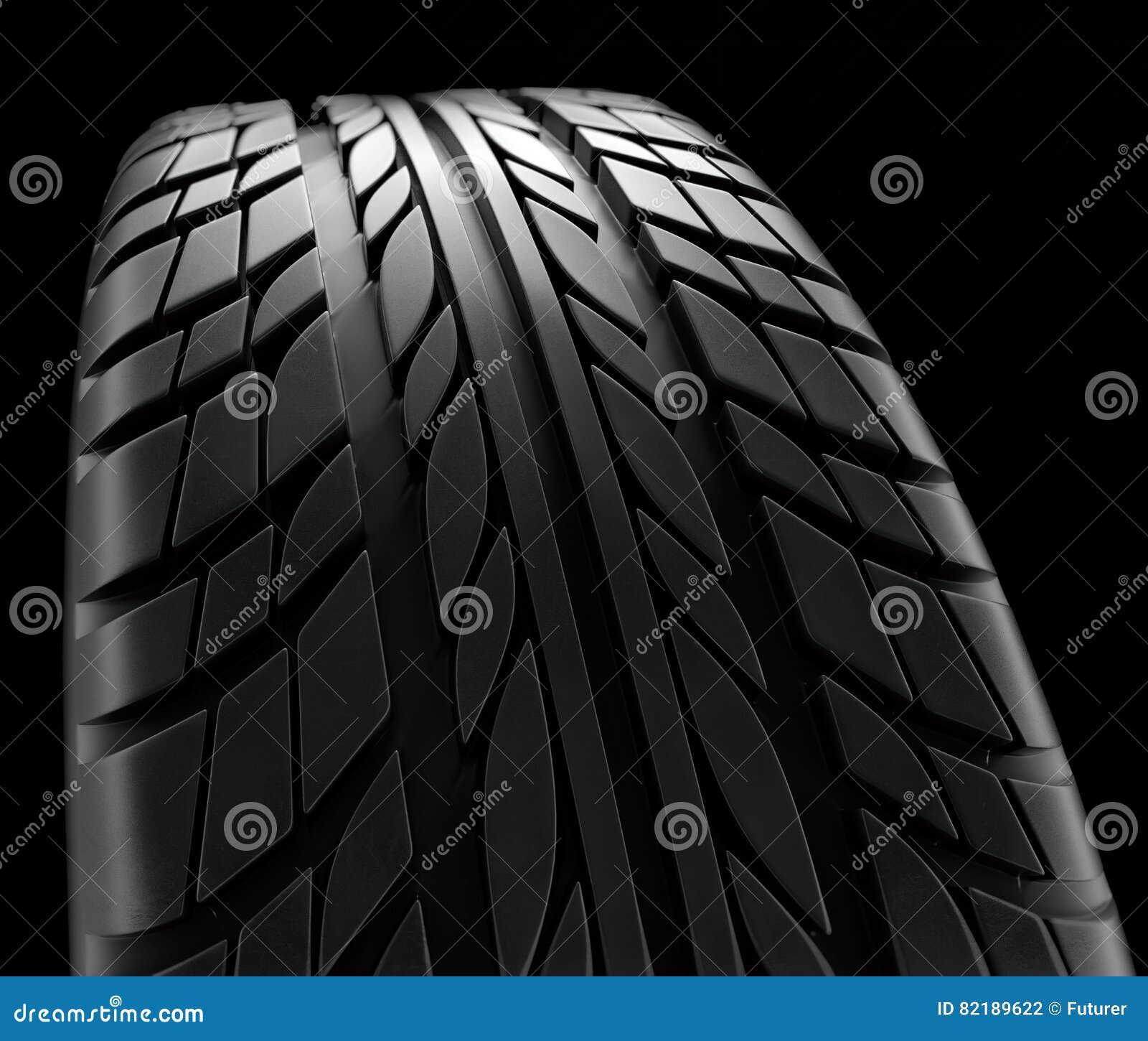 Car Tires Close-up Winter Wheel Profile Structure on Black Background ...