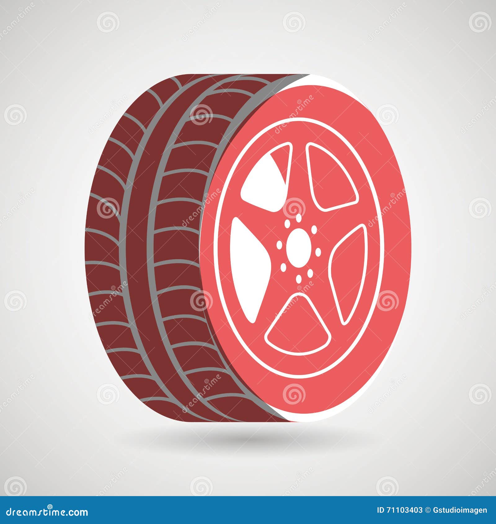 Car tires design stock illustration. Illustration of wheels - 71103403