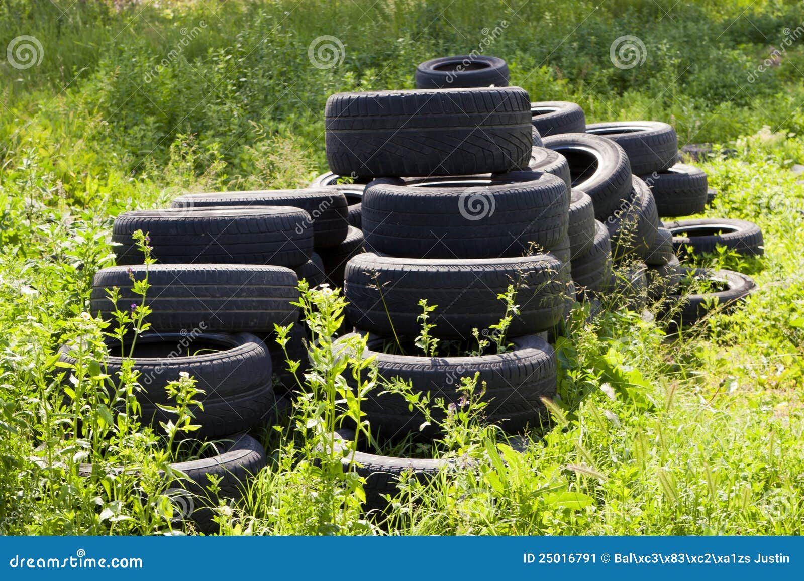 Car Tires Pollute the Environment. Stock Image - Image of environmental ...