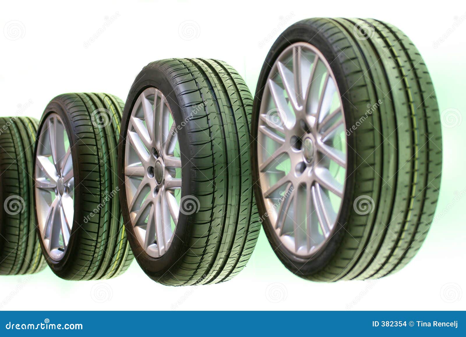 Car Tires in a Row stock photo. Image of gauges, rubber - 382354