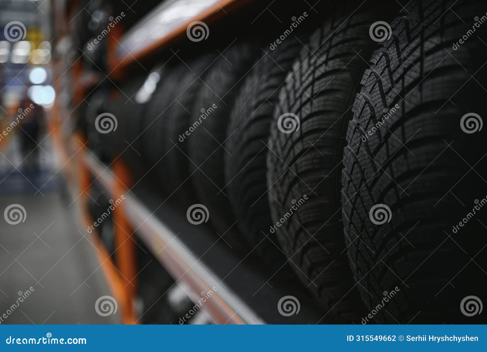 Car Tires at Warehouse in Tire Store Stock Photo - Image of automobile ...