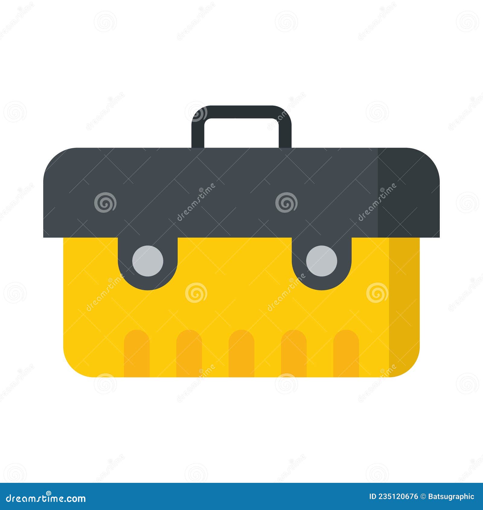Car Tool Box Flat Clipart Vector Illustration Stock Vector ...