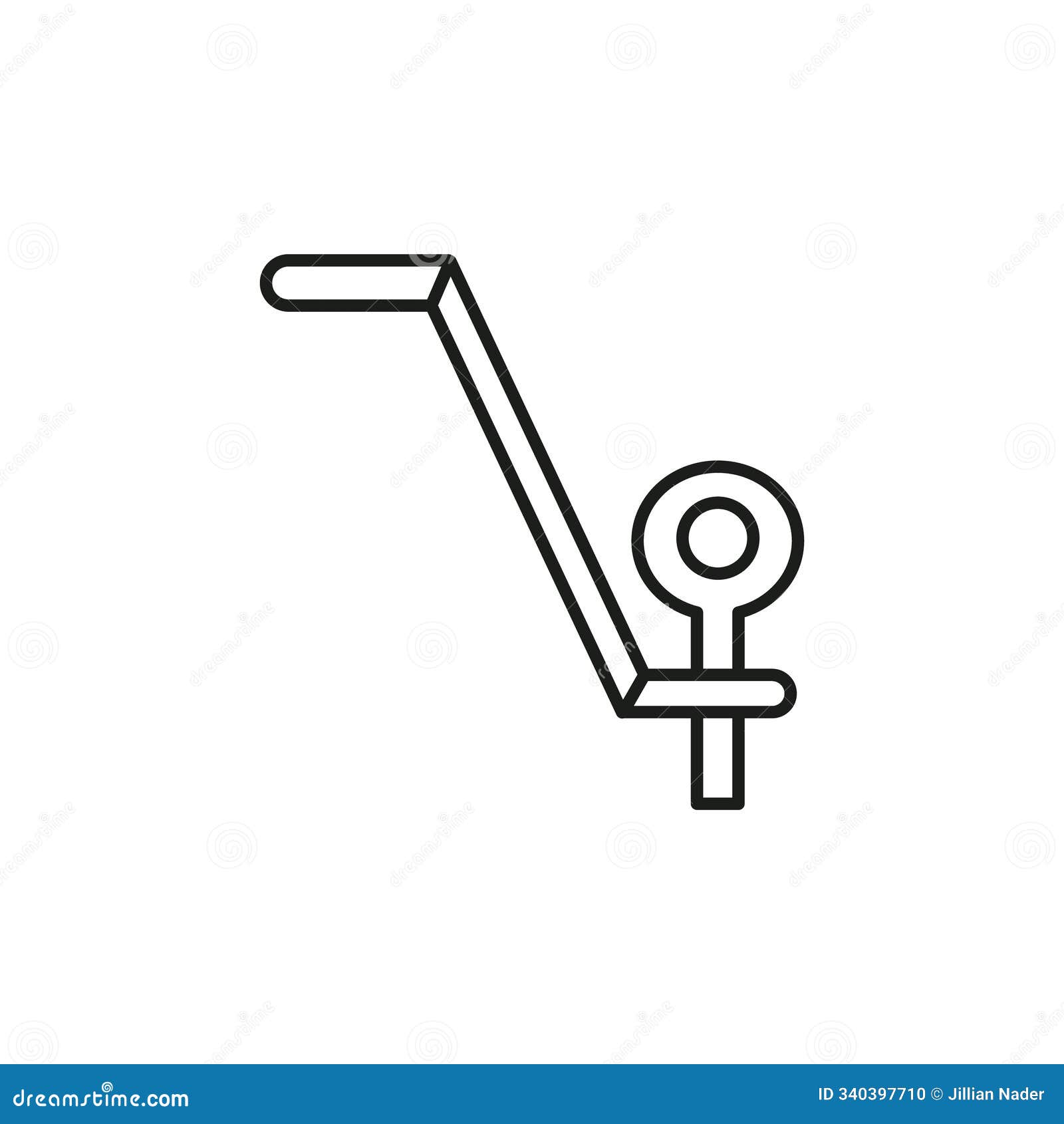 Car Towbar Icon Flat Line Symbol Set Stock Vector - Illustration of ...