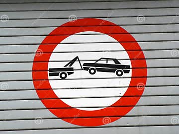 Car towing sign stock photo. Image of metal, travel, fine - 2736172