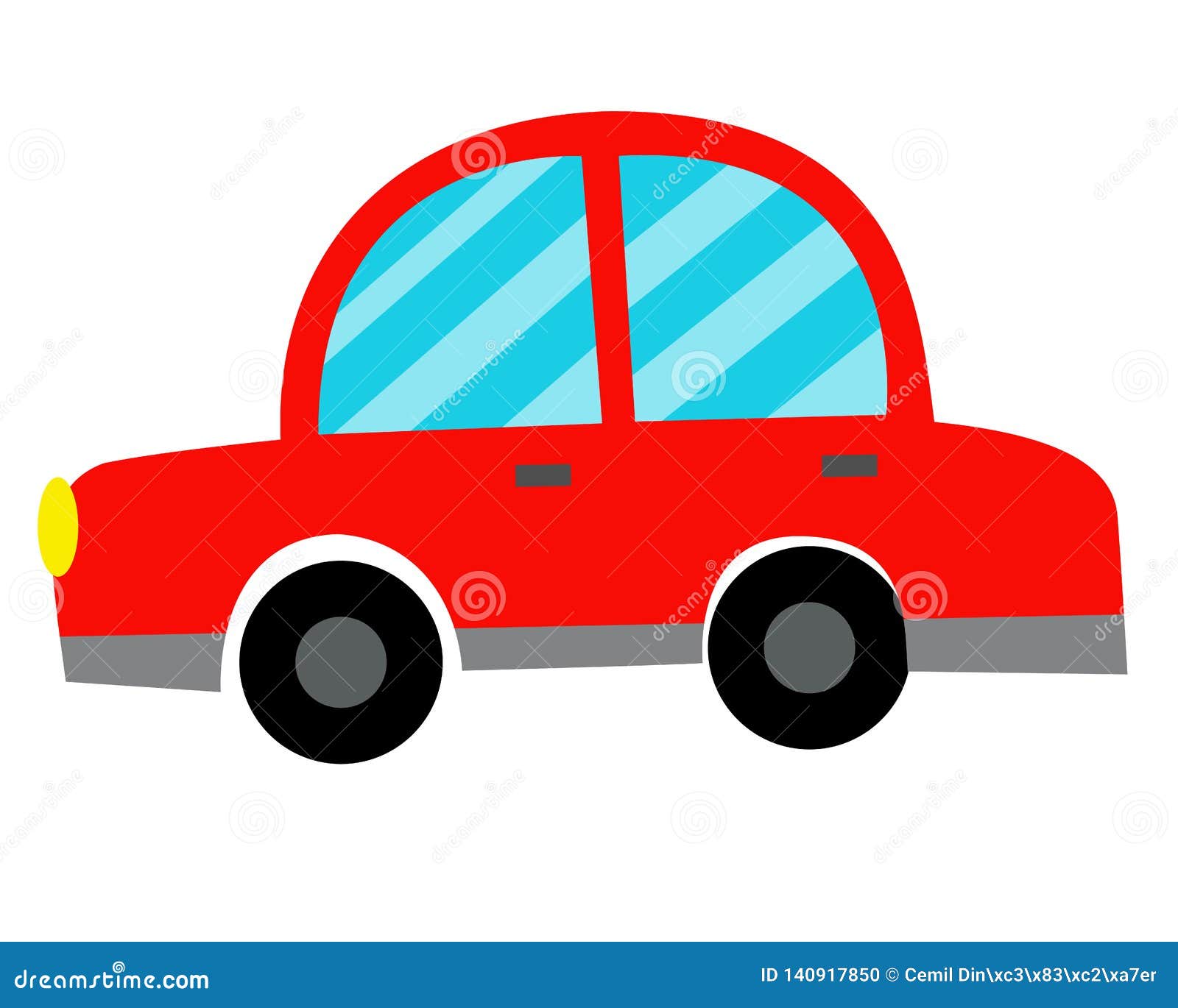 Car Toy Kid Isolated Icon.Toy Car Stock Vector - Illustration of road ...
