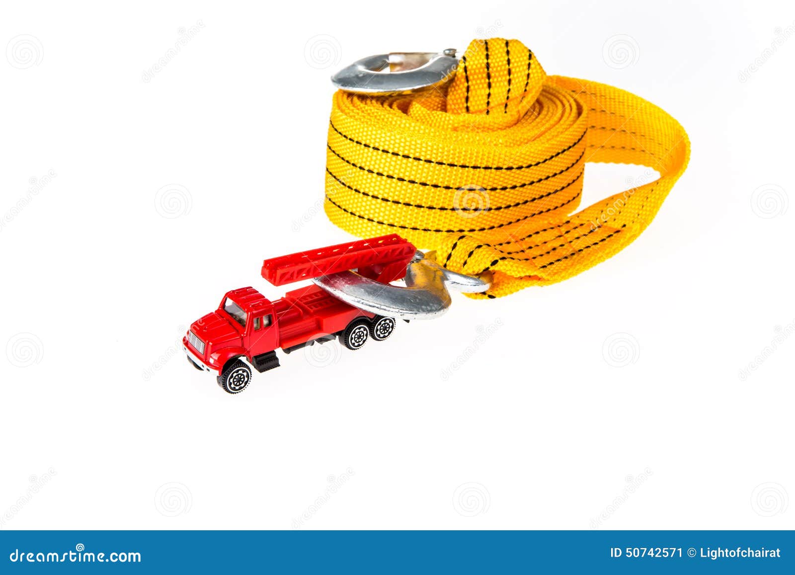Car toy with towing rope stock image. Image of strong - 50742571