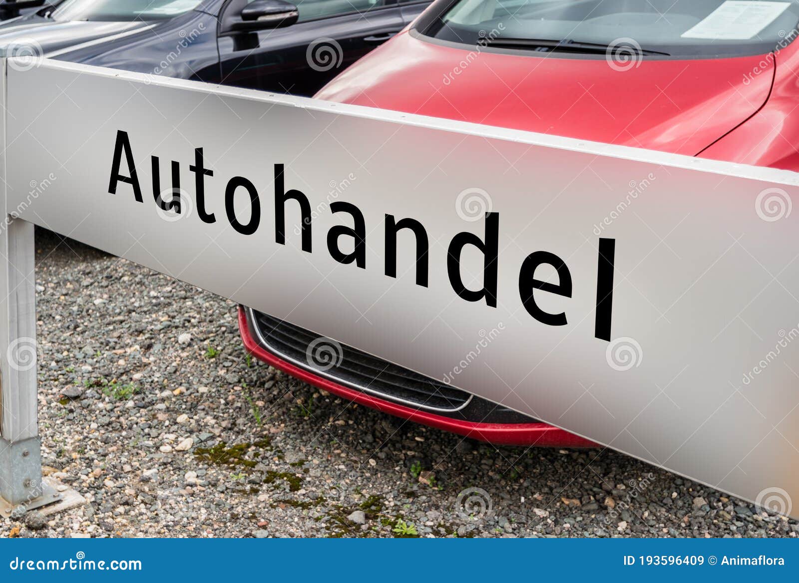 Car trade sign stock image. Image of dealership, leasing - 193596409