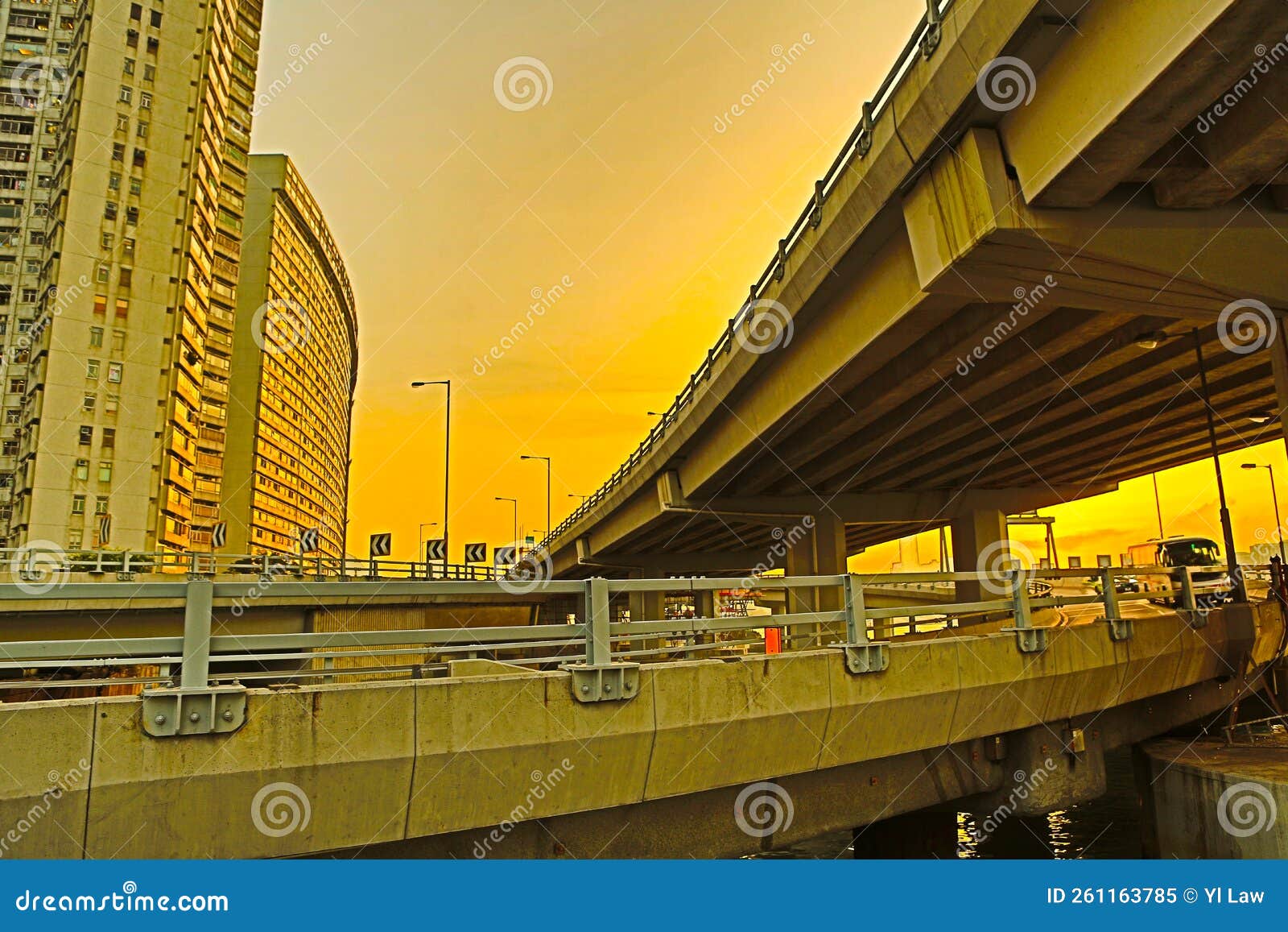 Car Traffic on Island Eastern Corridor Which is an Expressway 5 June ...