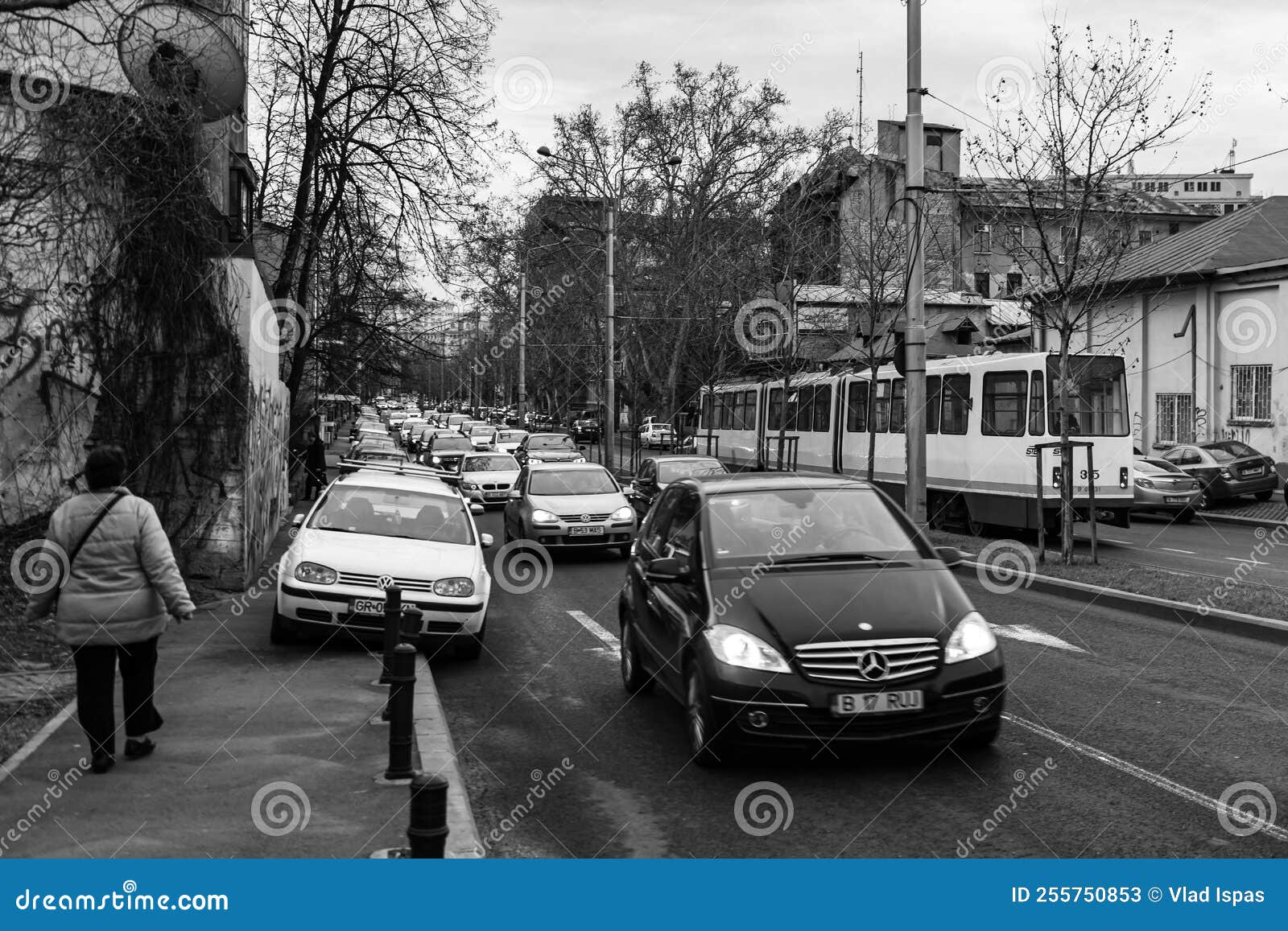 Car Traffic, Pollution, Traffic Jam in Bucharest, Romania, 2022 ...