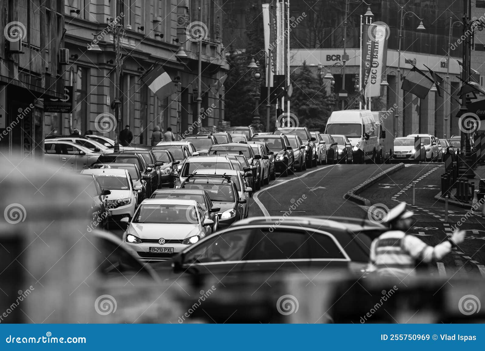 Car Traffic, Pollution, Traffic Jam in Bucharest, Romania, 2022 ...