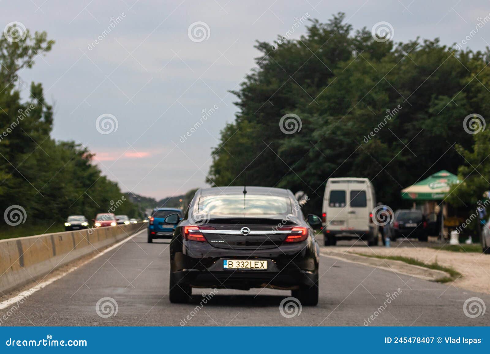 Car Traffic at Rush Hour. Car Pollution, Traffic Jam in Bucharest ...