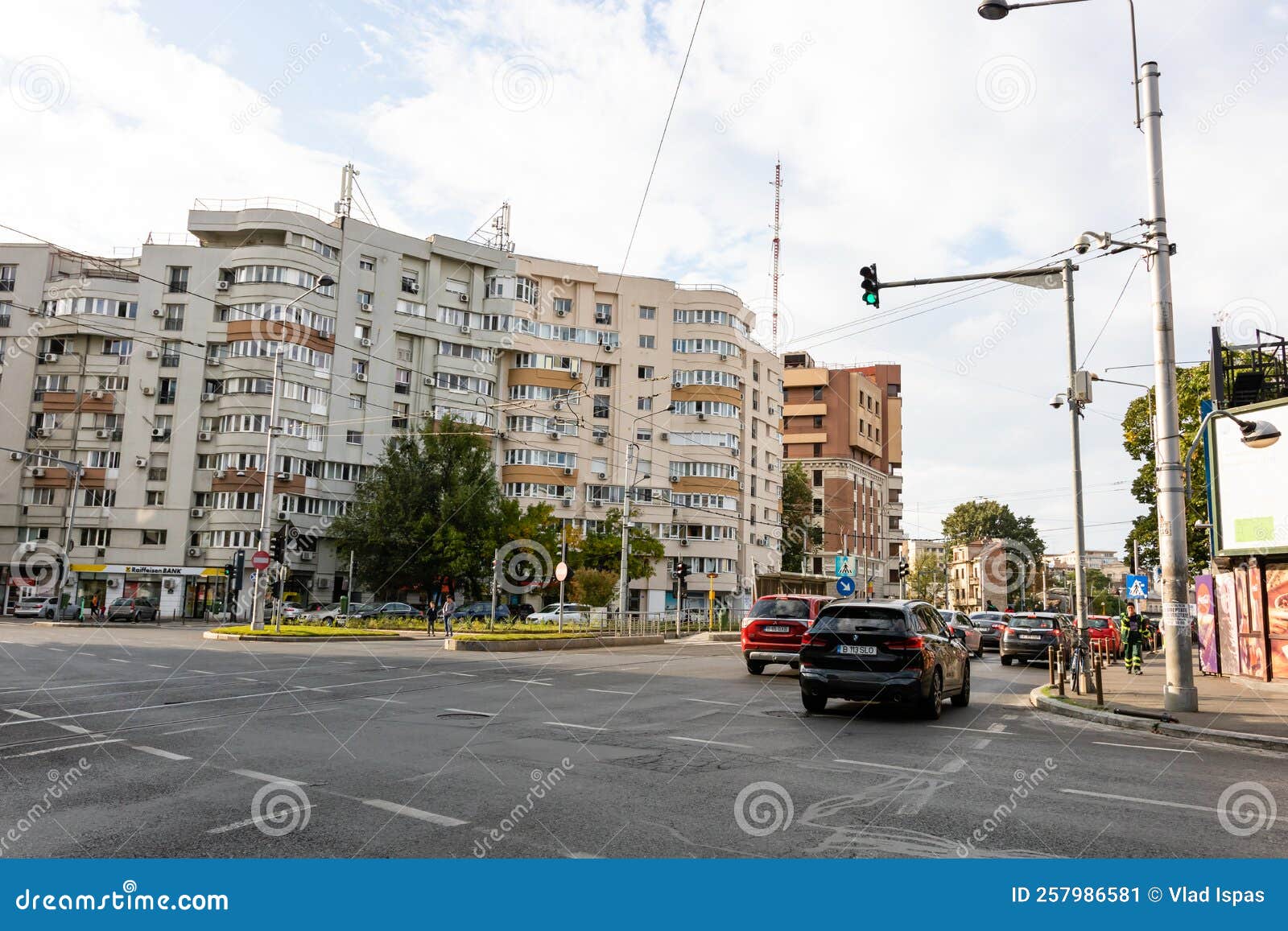 Car Traffic at Rush Hour. Car Pollution, Traffic Jam in Bucharest ...