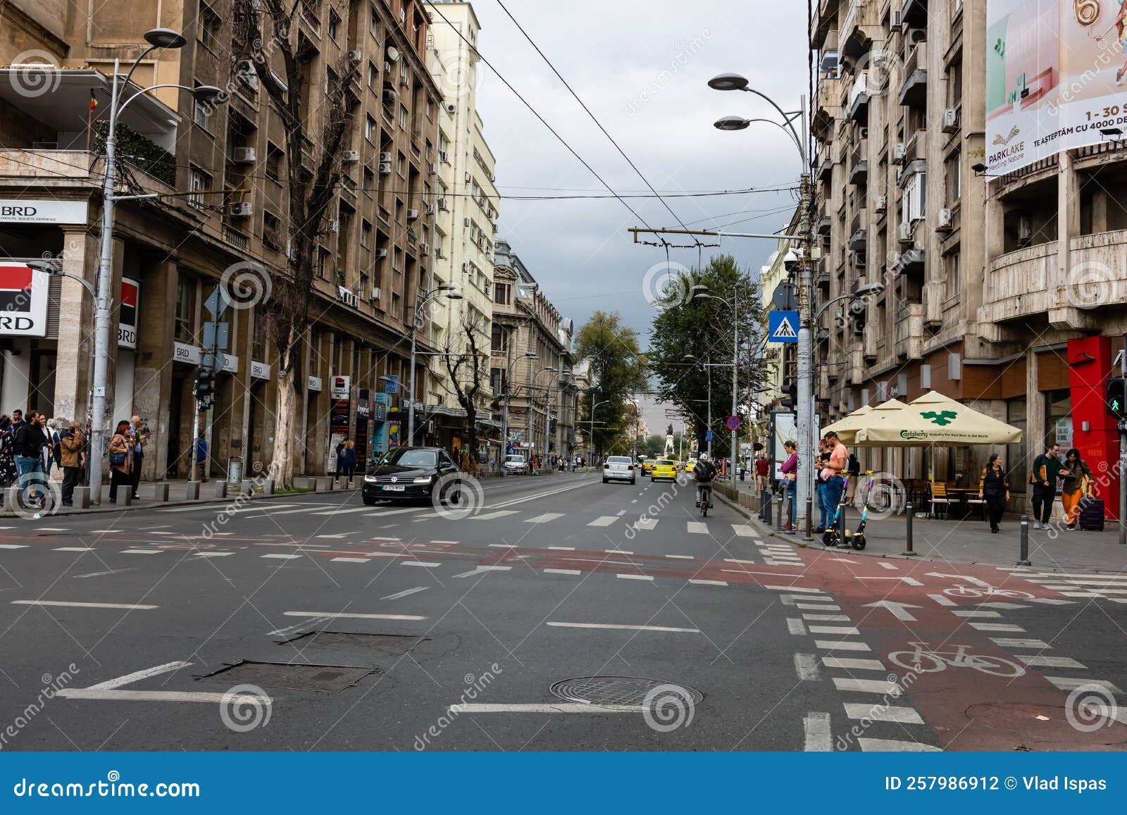 Car Traffic at Rush Hour. Car Pollution, Traffic Jam in Bucharest ...