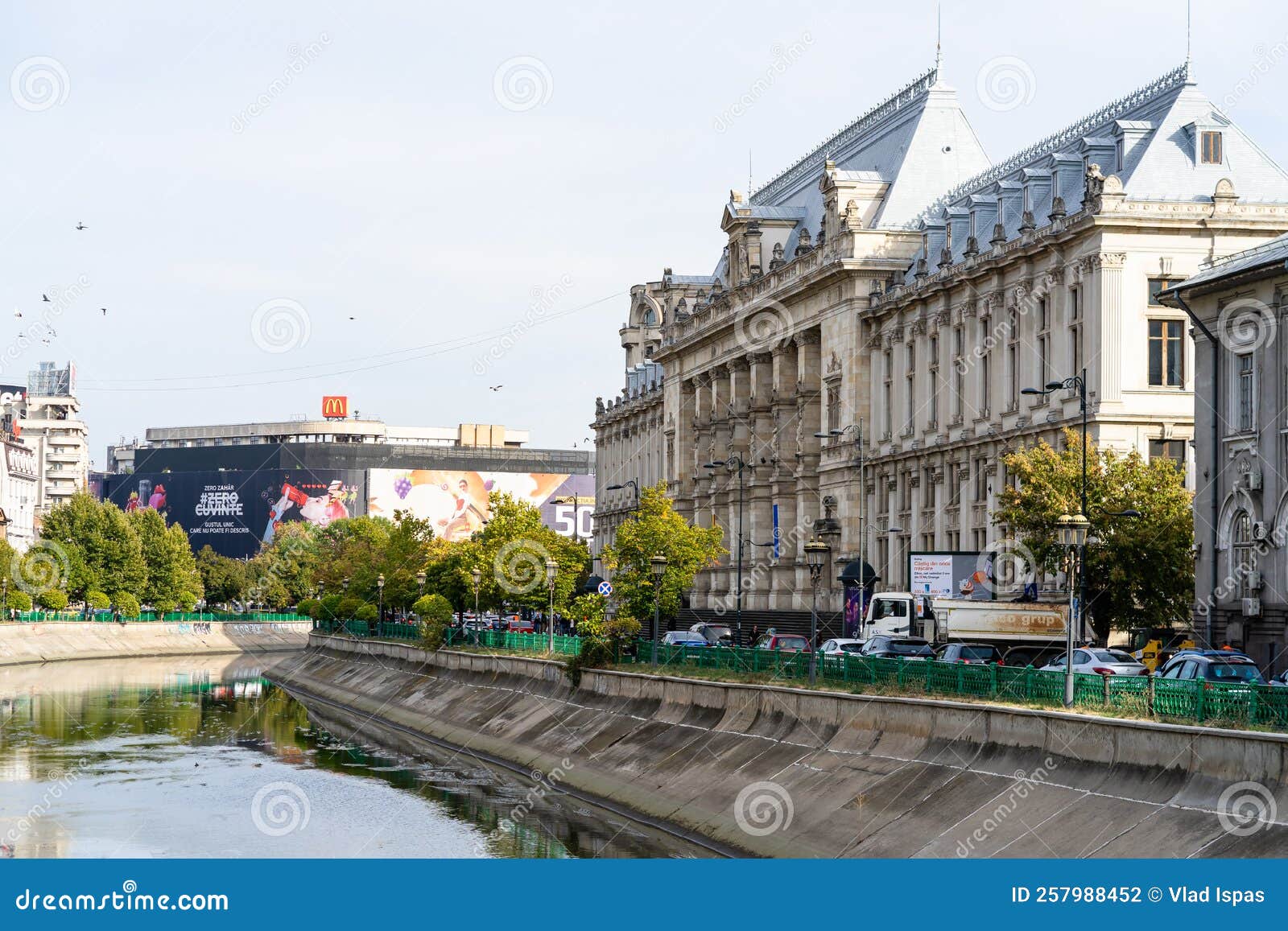 Car Traffic at Rush Hour. Car Pollution, Traffic Jam in Bucharest ...