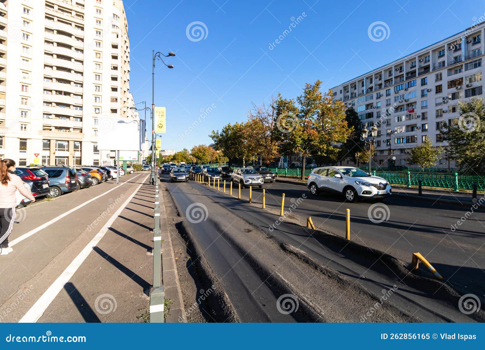 Car Traffic at Rush Hour, Car Pollution, Traffic Jam in Bucharest ...