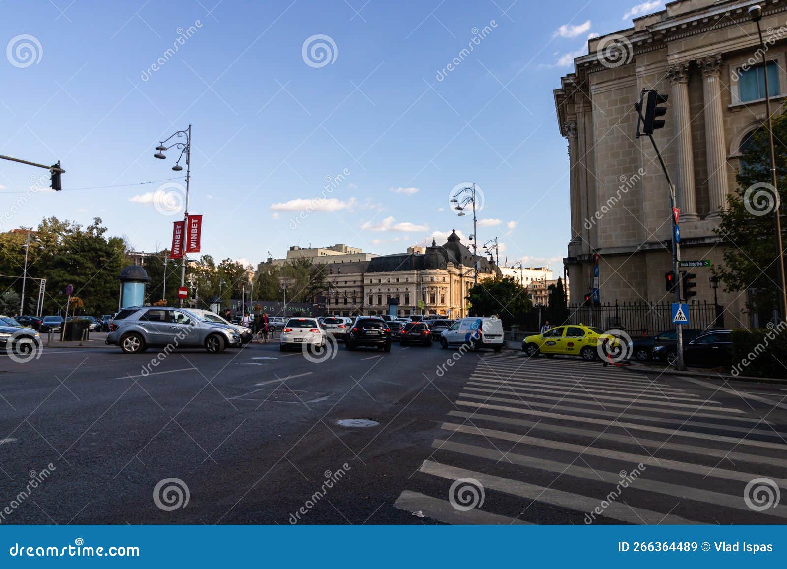 Car Traffic at Rush Hour, Car Pollution, Traffic Jam in Bucharest ...