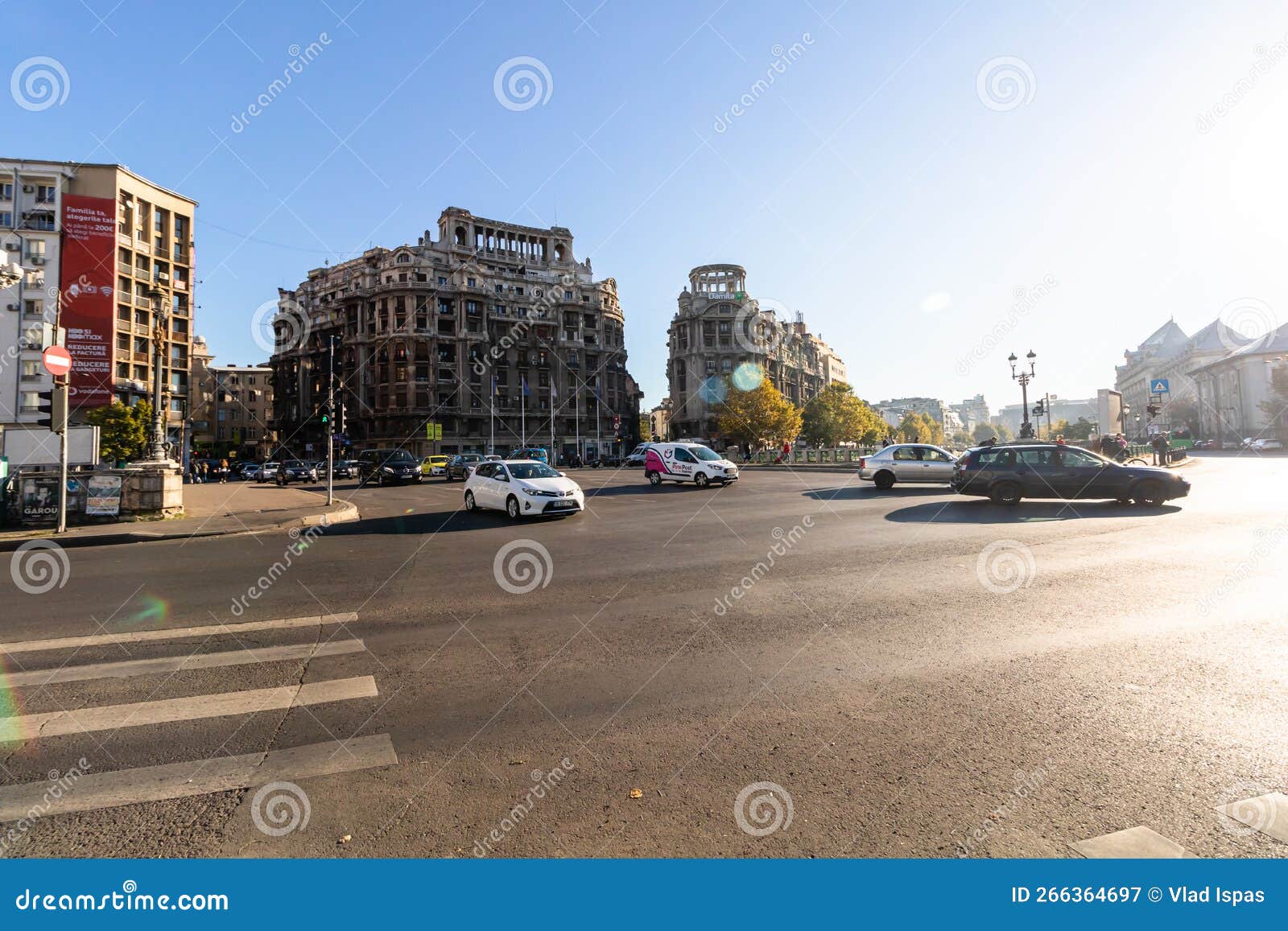 Car Traffic at Rush Hour, Car Pollution, Traffic Jam in Bucharest ...