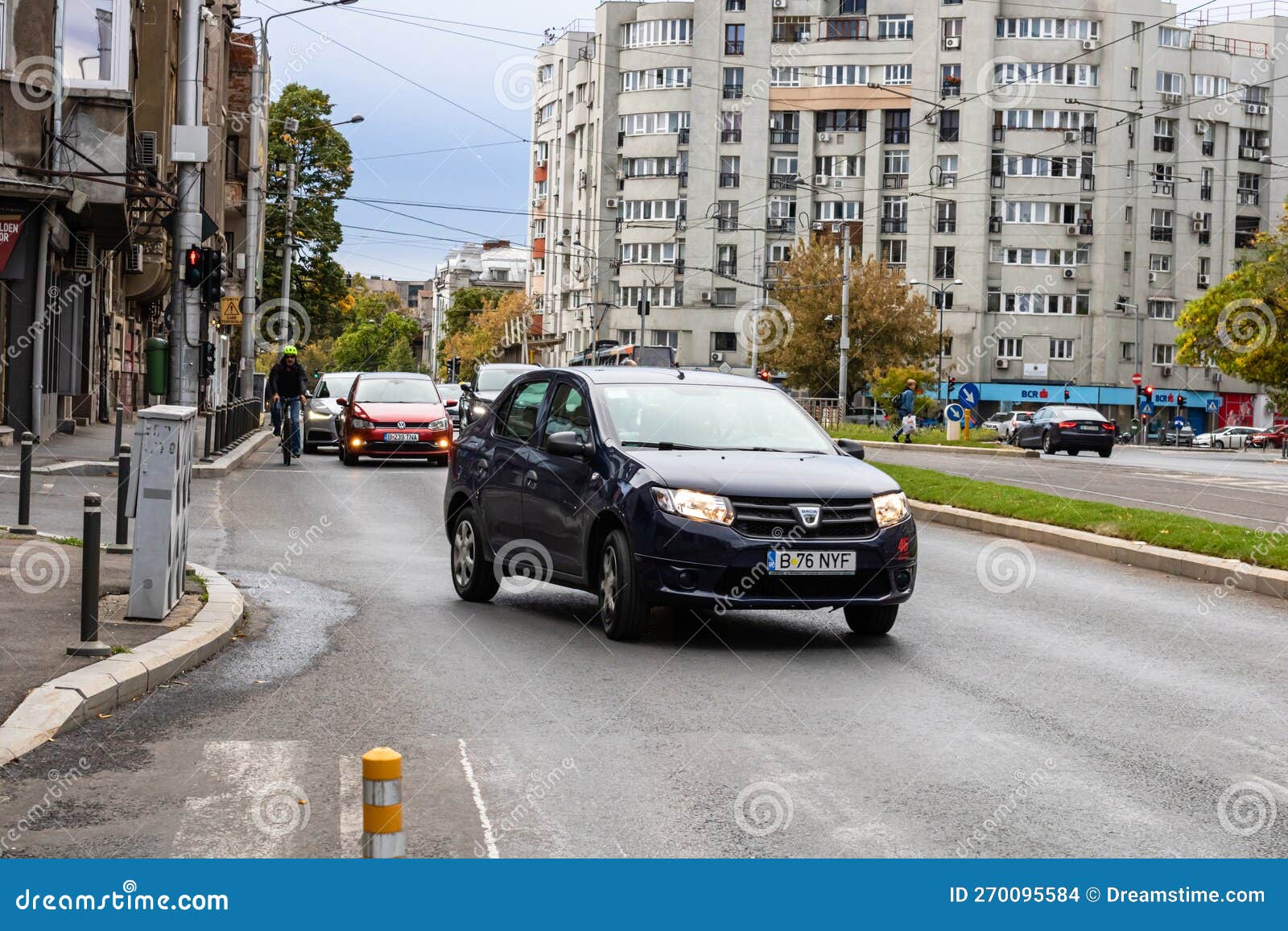 Car Traffic at Rush Hour, Car Pollution, Traffic Jam in Bucharest ...