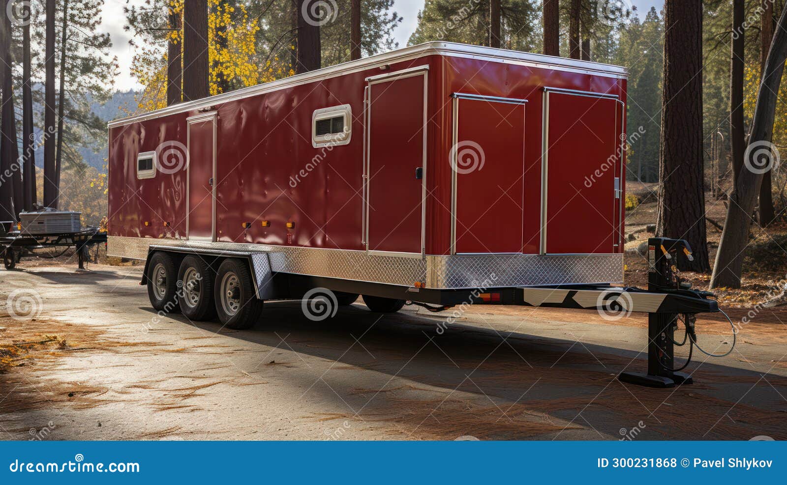 Car Trailer for Transporting Small Objects, Tools and Materials. Car ...