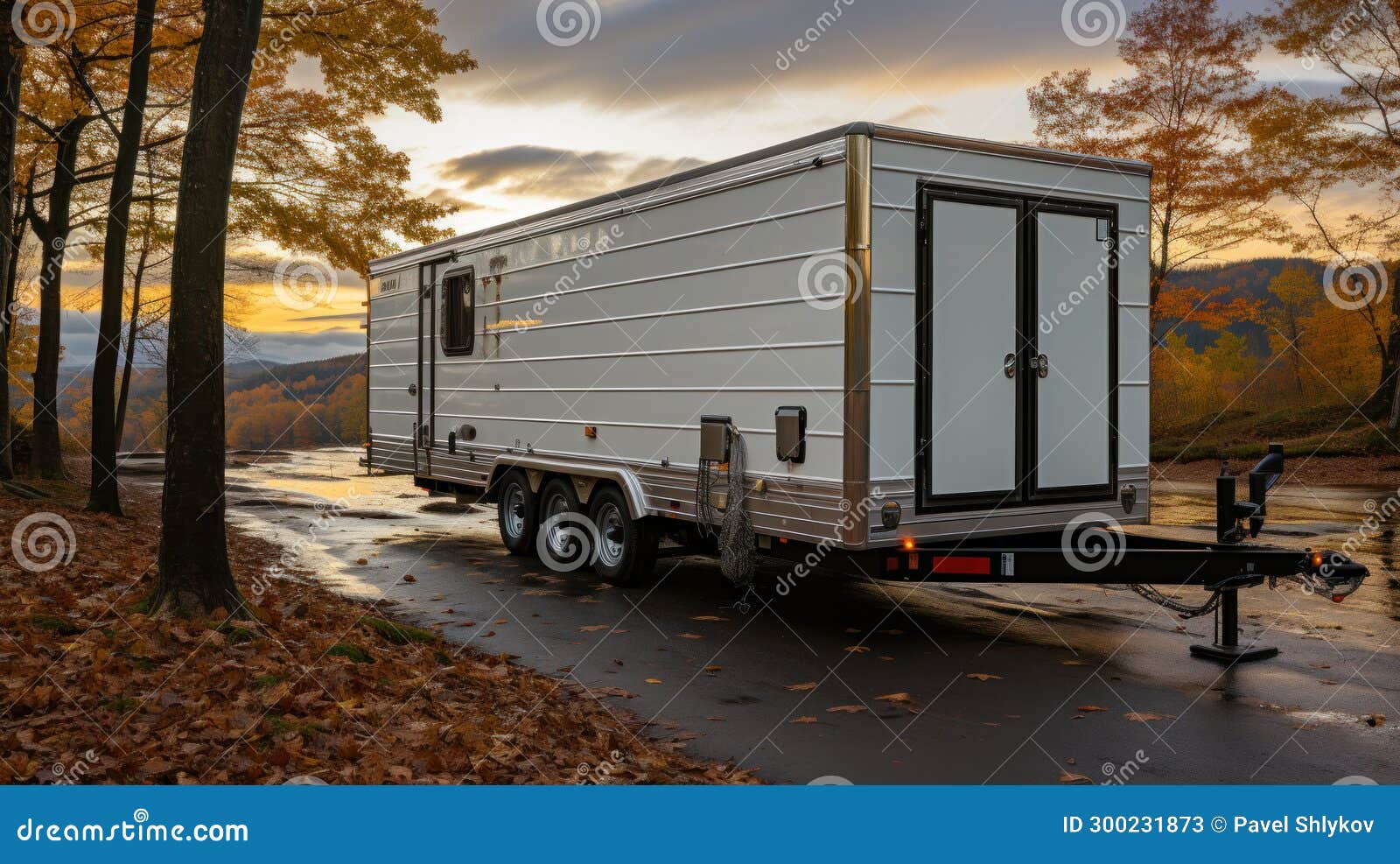 Car Trailer for Transporting Small Objects, Tools and Materials. Car ...