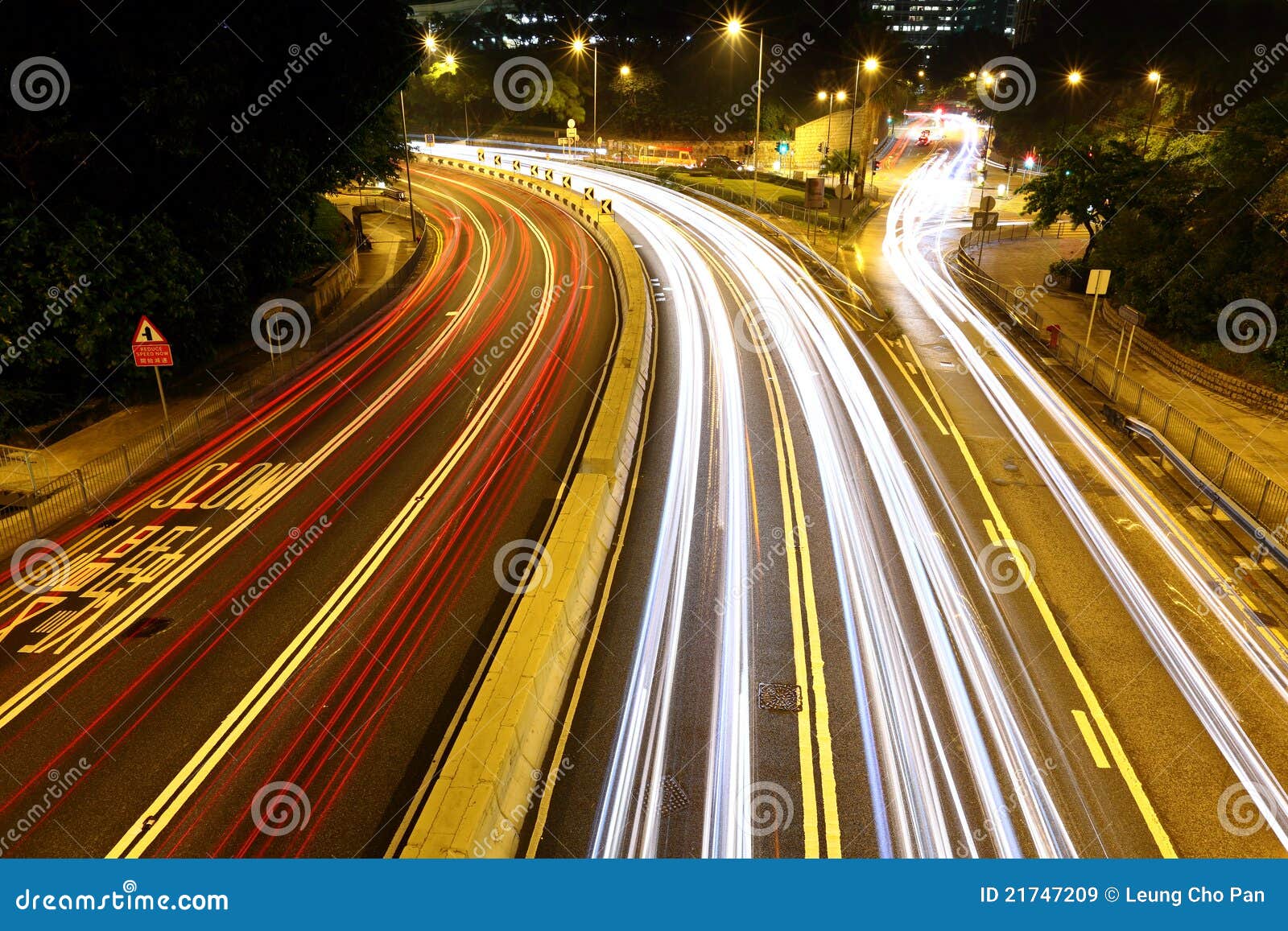 Car trails in city stock image. Image of motion, dusk - 21747209