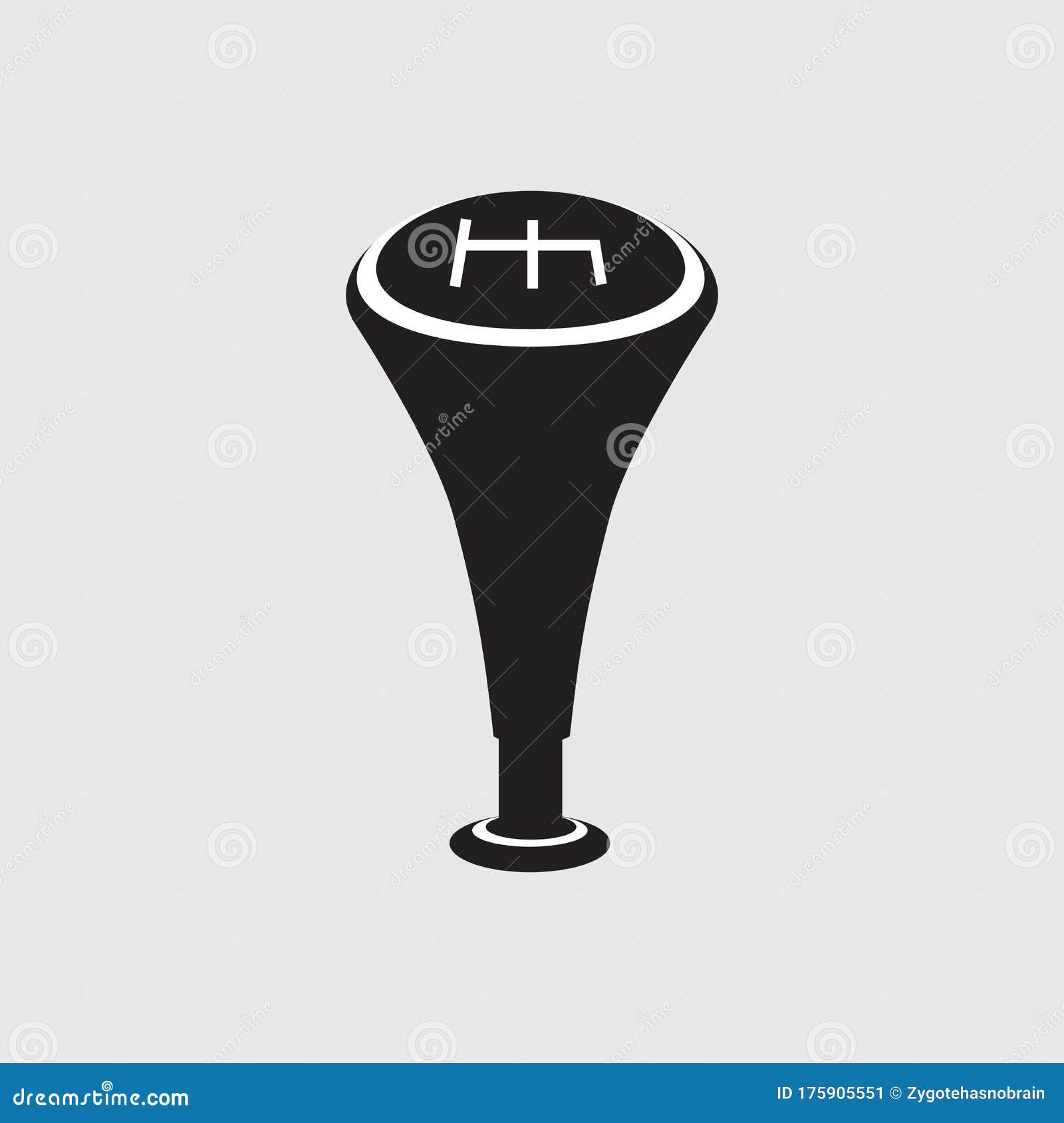 Car Transmission Black Symbol Vector Stock Vector - Illustration of ...