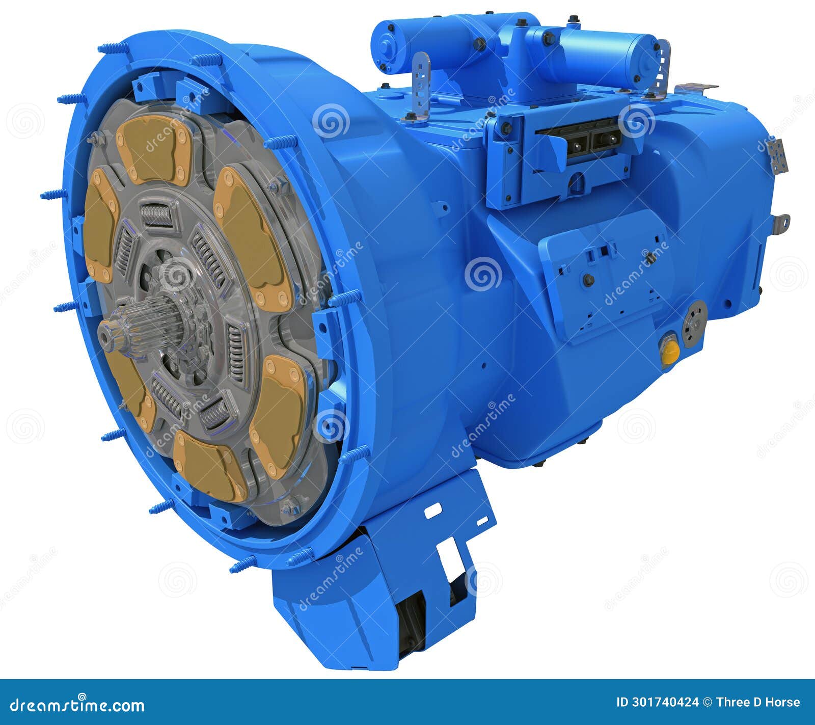 Car Transmission 3D Rendering Trans on White Background Stock ...