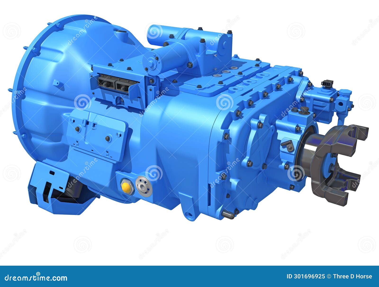 Car Transmission 3D Rendering Trans on White Background Stock ...