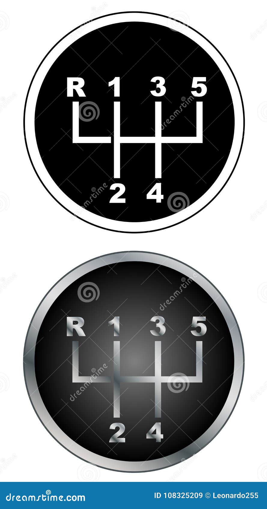 Car Transmission Icon on White Background Stock Vector - Illustration ...