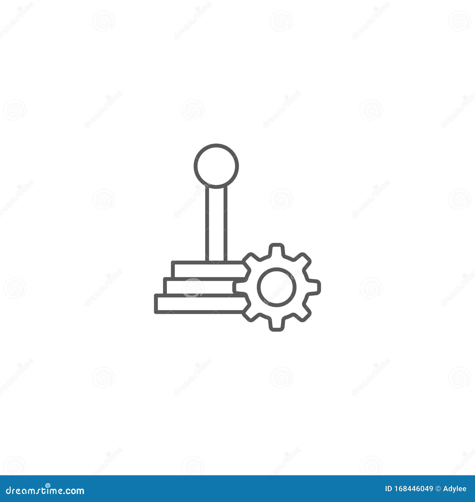 Car Transmission Vector Icon Symbol Isolated on White Background Stock ...