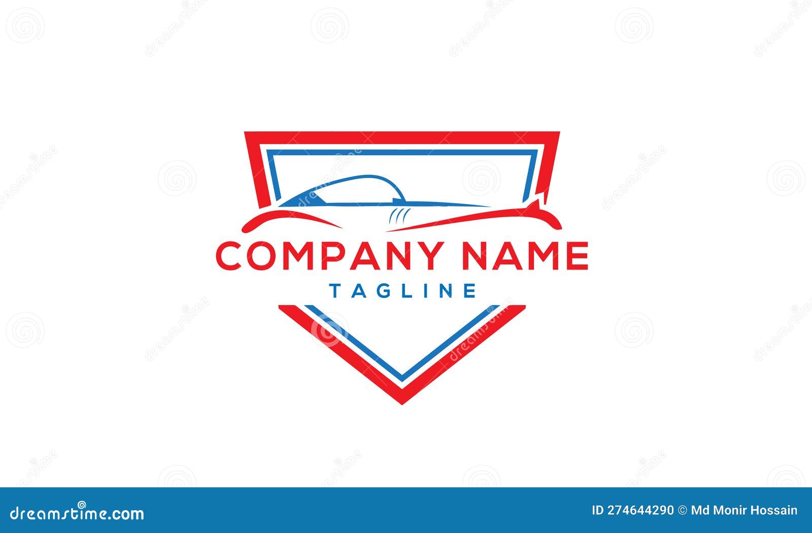Car Transport Services Logo Design Vector Illustration | CartoonDealer ...