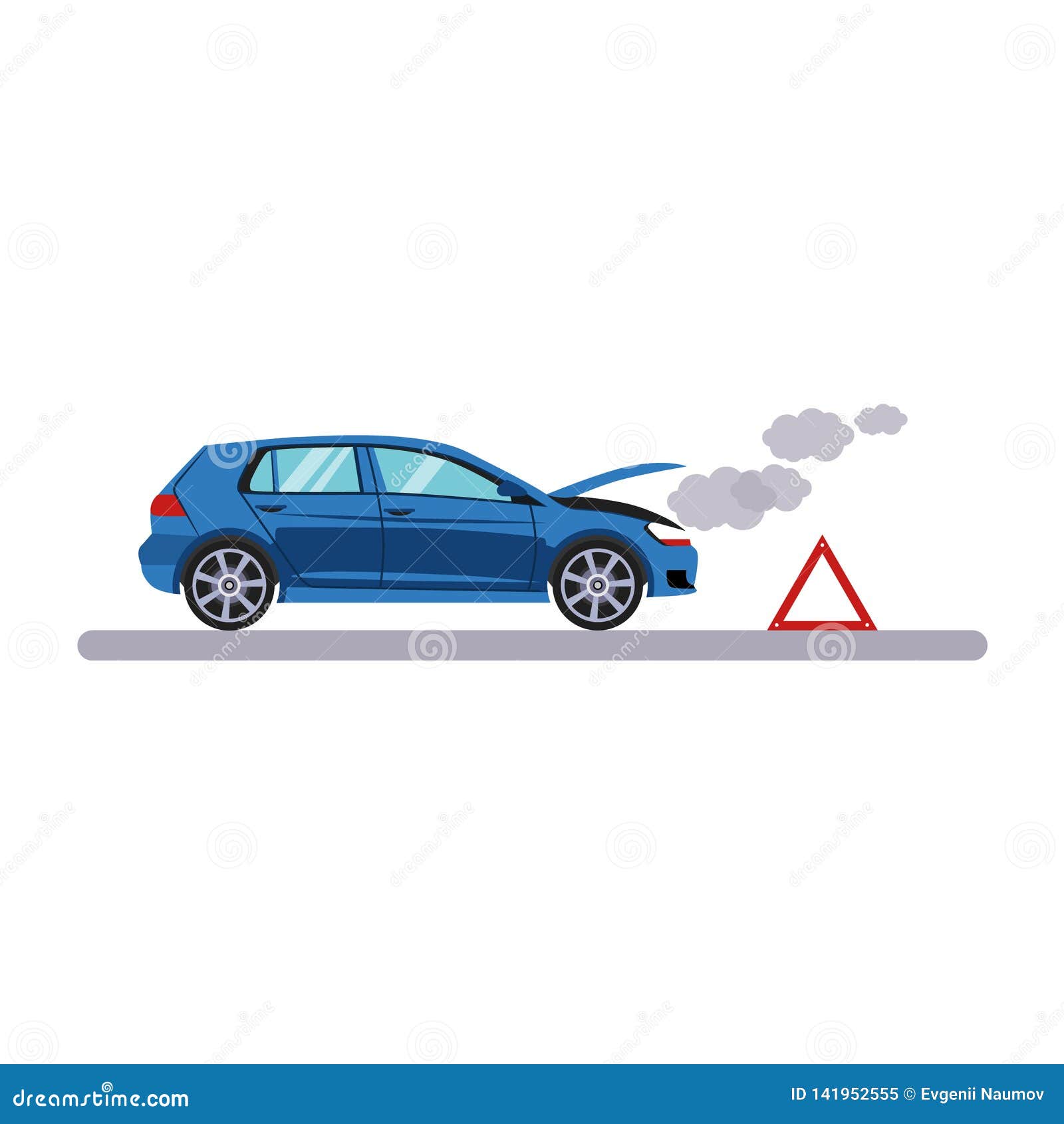 Car and Transportation Breakdown. Vector Illustration Stock Vector ...