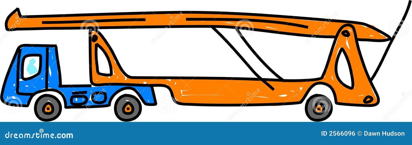 Car transporter stock illustration. Illustration of engine - 2566096