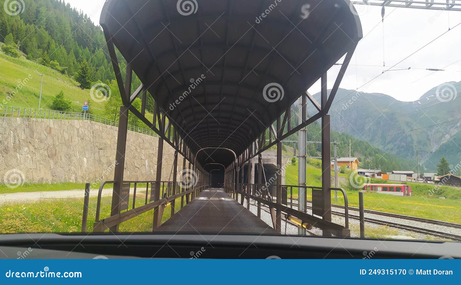 Car Transporter Train in Switzerland Stock Photo - Image of ...