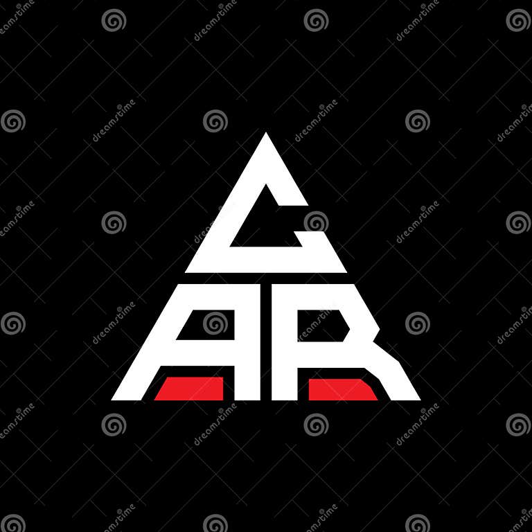 CAR Triangle Letter Logo Design with Triangle Shape. CAR Triangle Logo ...