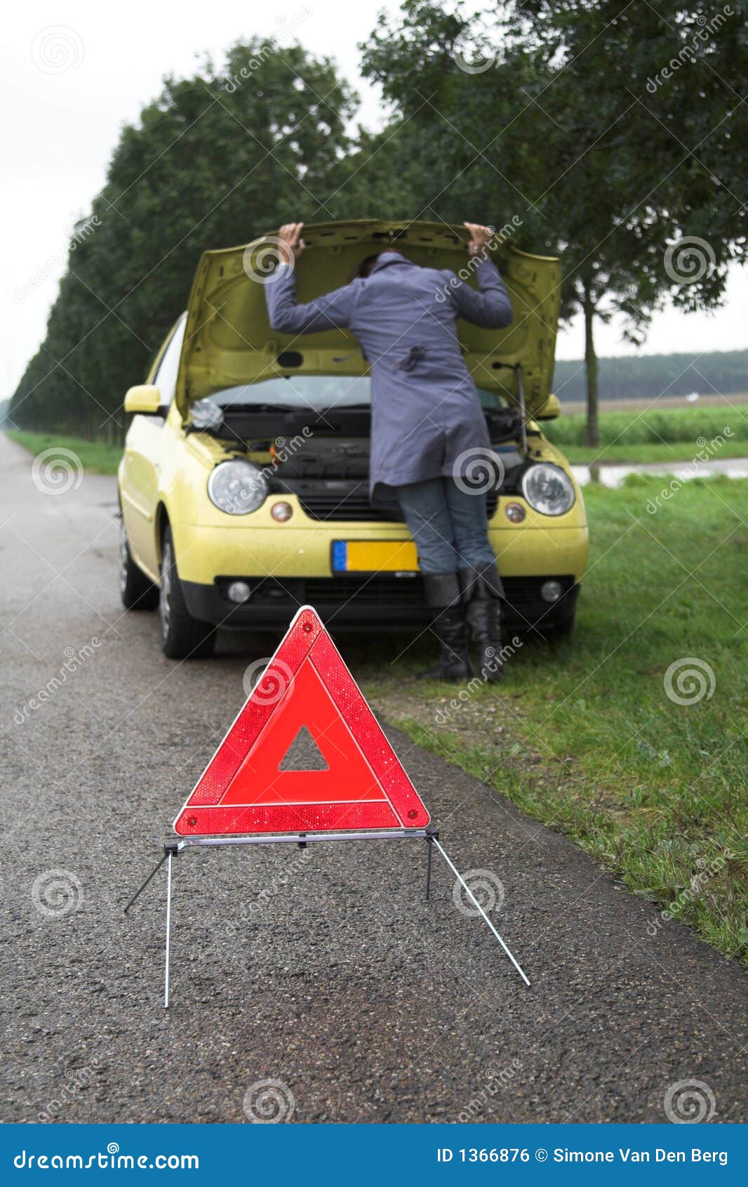 Car trouble stock photo. Image of trouble, fixing, windy - 1366876
