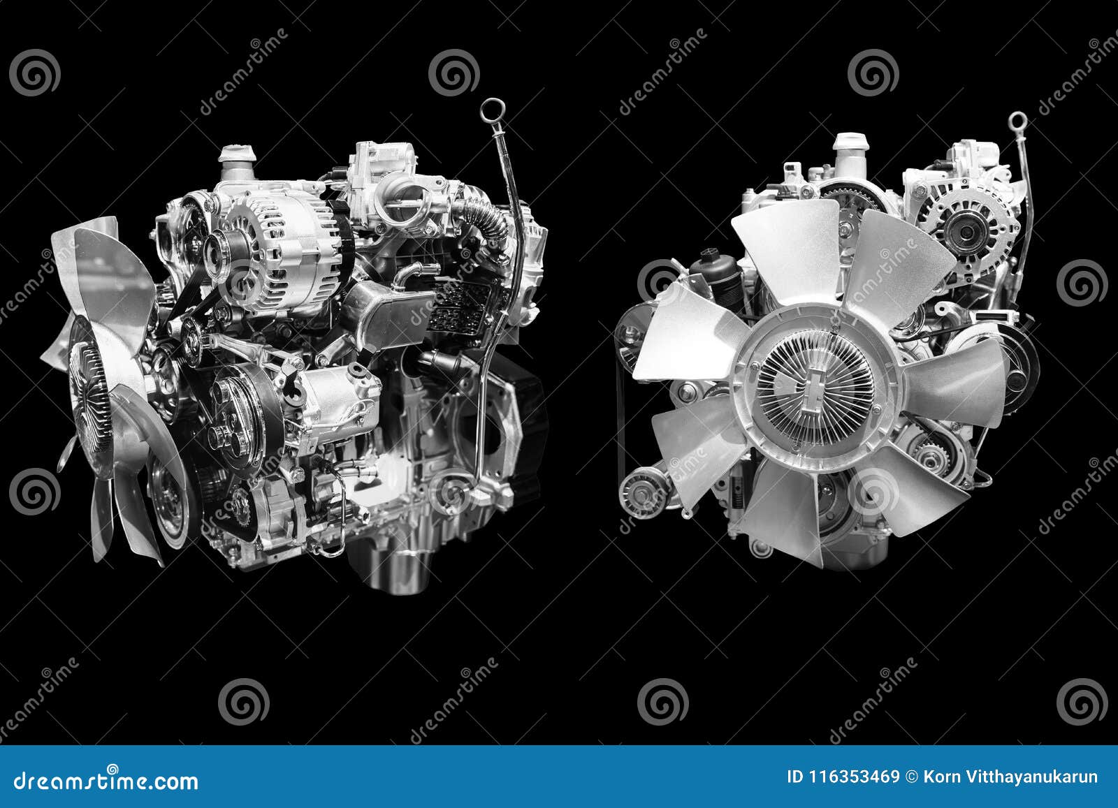 Car Engine Front View Isolated Royalty-Free Stock Photo | CartoonDealer ...