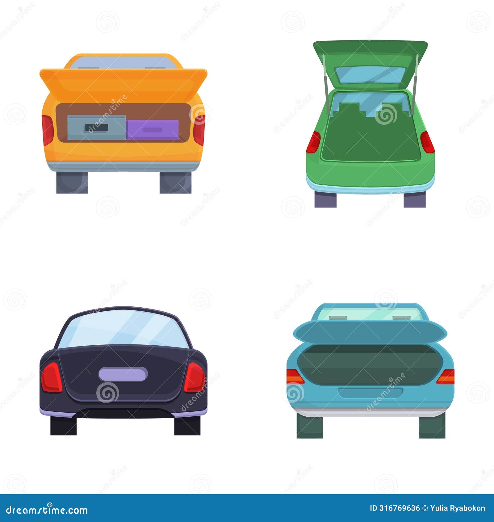 Vector Art Of Minivan Cartoon | CartoonDealer.com #85321258