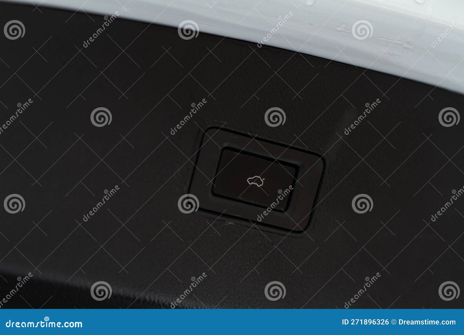 Car trunk open button. stock photo. Image of icon, system - 271896326