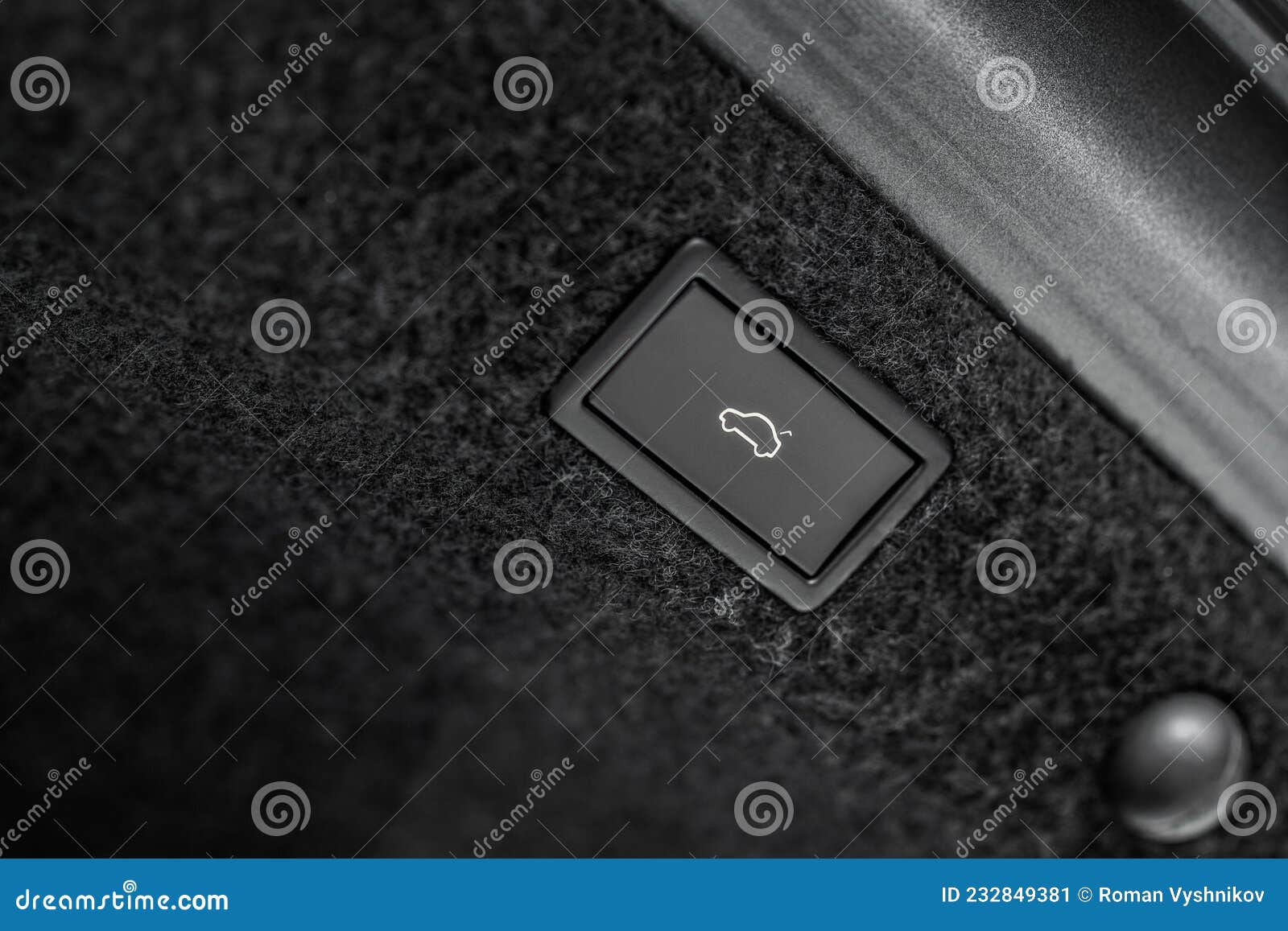 Car Trunk Open Button. Electric Trunk Switch Controller Stock Image ...