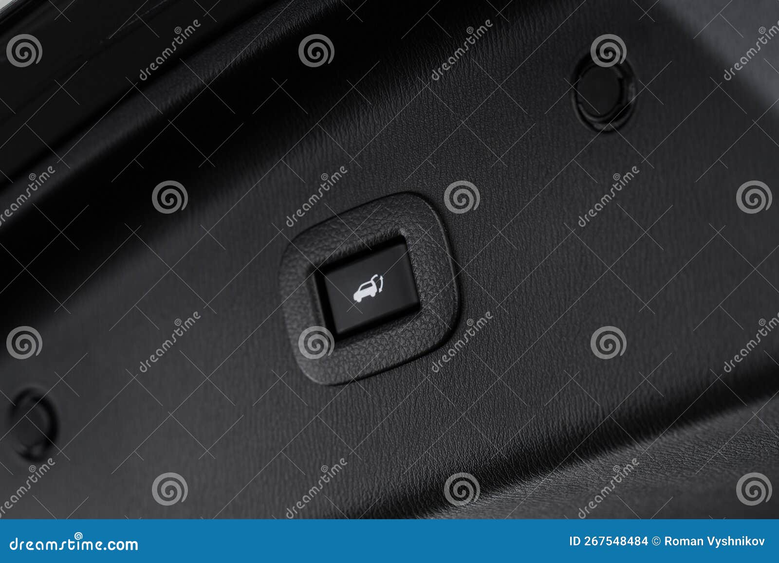 Car Trunk Open Button. Electric Trunk Switch Controller Stock Photo ...
