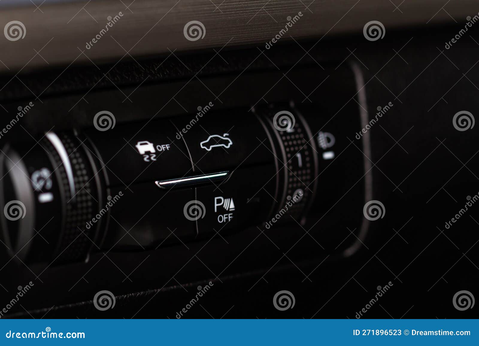 Car Trunk Open Button. Electric Trunk Switch Controller Stock Image ...