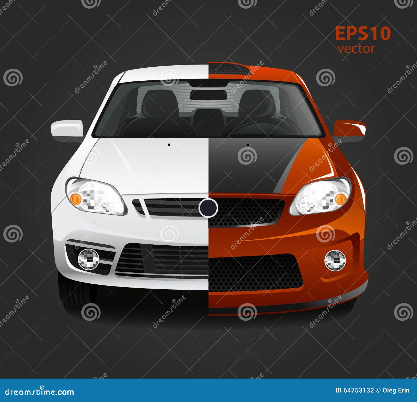 Car tuning stock vector. Illustration of reflection, professional ...