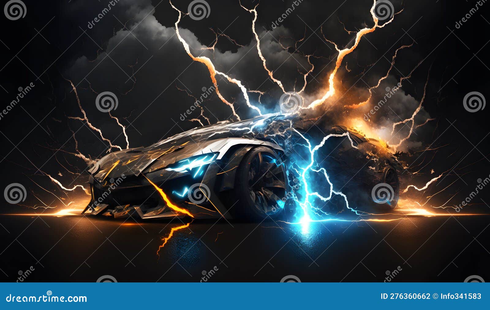 Car Tuning Digital Render One Created with Generative AI Stock ...